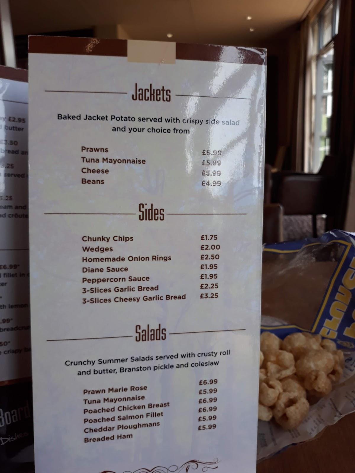 Menu at The Pavilion Club, Wolverhampton
