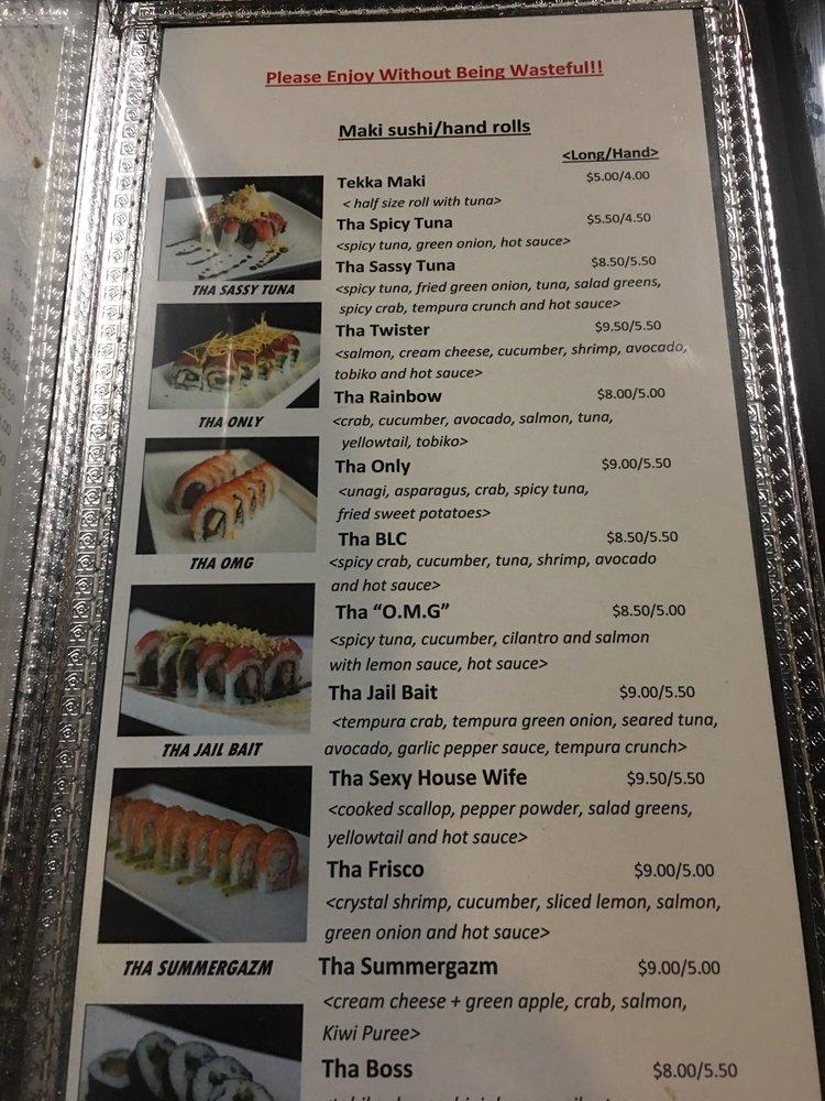 Menu at 2 Tha Joint Sushi restaurant, Reno, 160 Plumb Ln