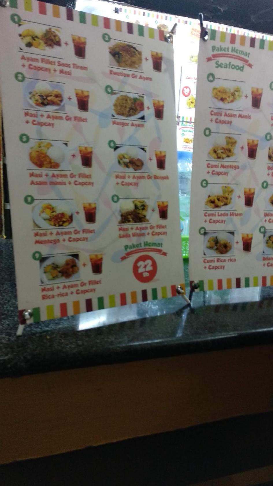 Menu at Crunch Meal Galeria Mall restaurant, Yogyakarta