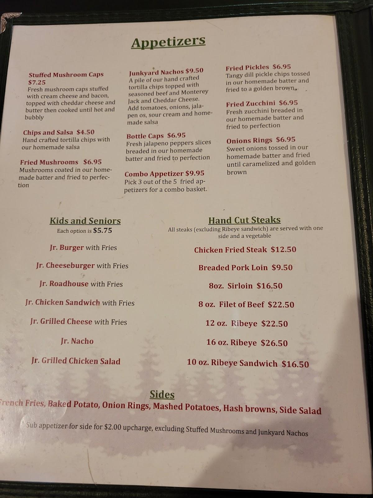 Menu at The Ridge pub & bar, Chadron