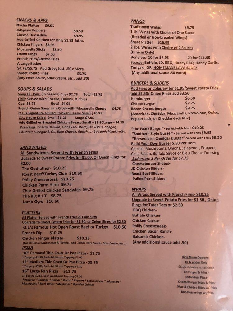 Menu at The Orange Lantern pub & bar, Paramus