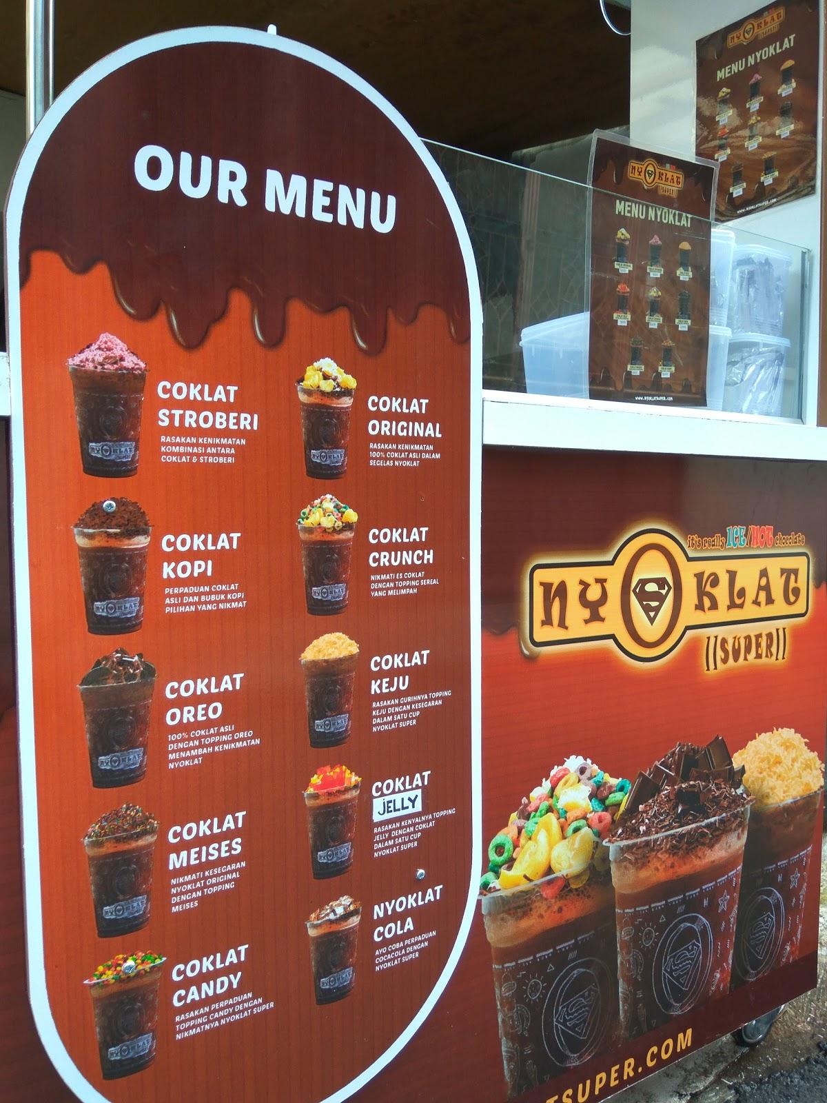 Menu at nyoklat super cafe, West Jakarta, Jl. Jelambar Baru Raya