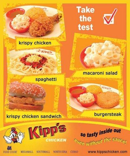 Menu at Kipp's Chicken fast food, Mandaluyong, Food Court