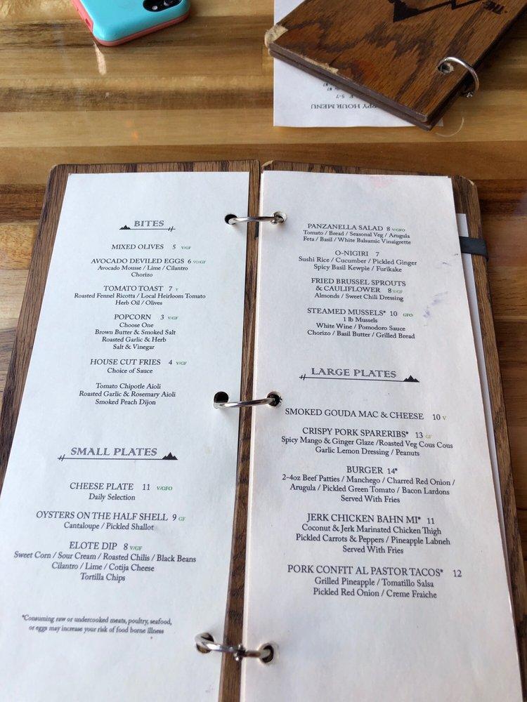Menu at The Summit pub & bar, Pittsburgh