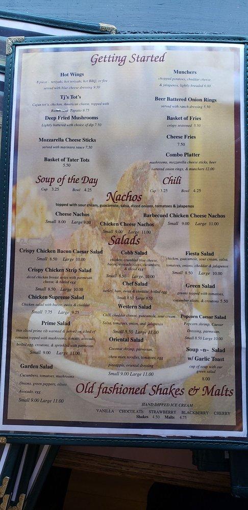 Menu at Coquille Broiler pub & bar, Coquille