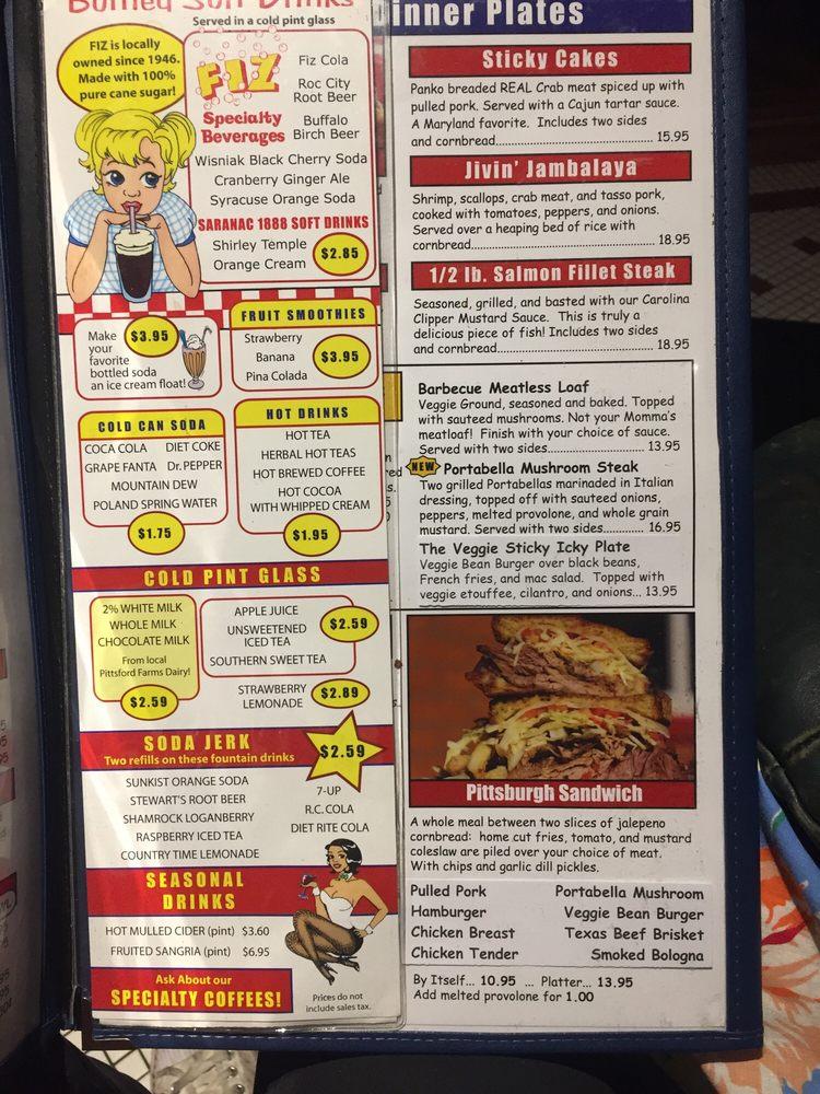 Menu at Sticky Lips BBQ Juke Joint, Rochester, 830 Jefferson Rd