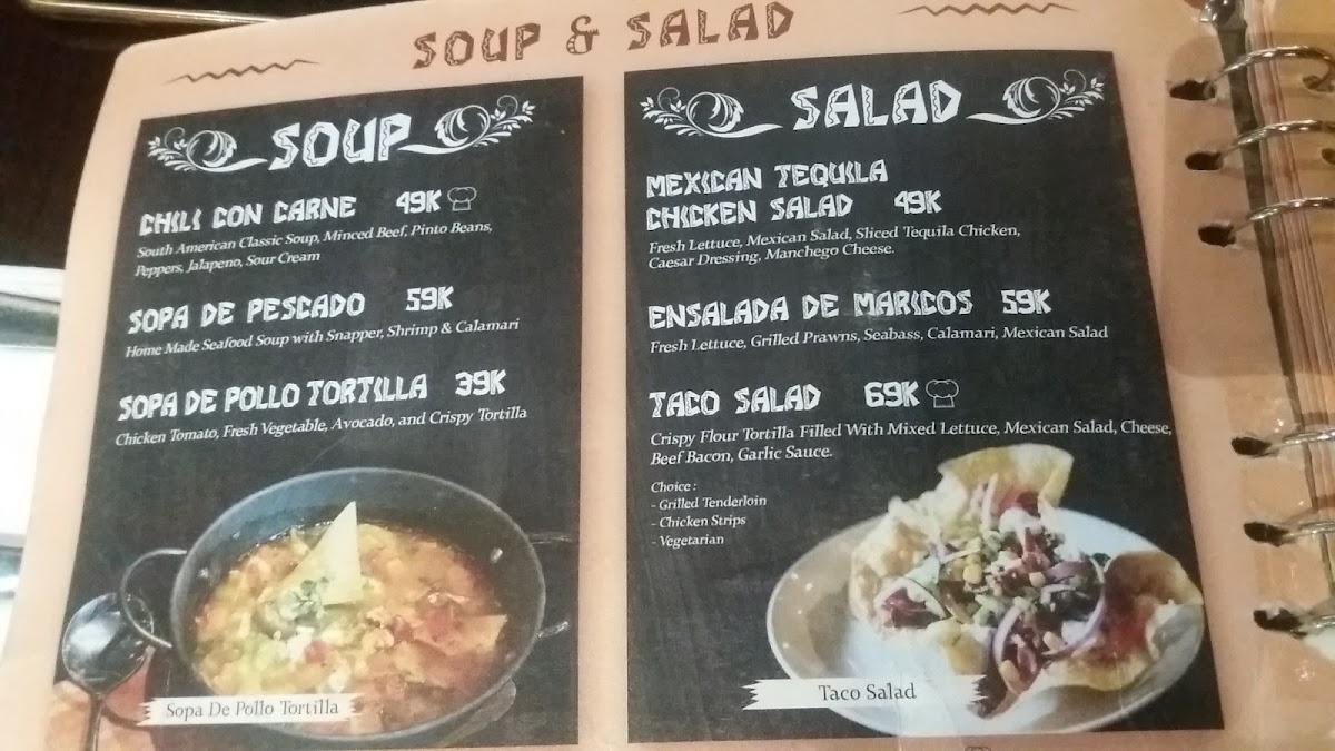 Menu at Hacienda Mexican Bar & Grill, Surabaya, Jl. Basuki Rahmat No.8 - 12
