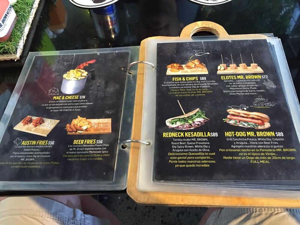 Menu at MR. BROWN San Jerónimo fast food, Monterrey, Av. Anillo ...