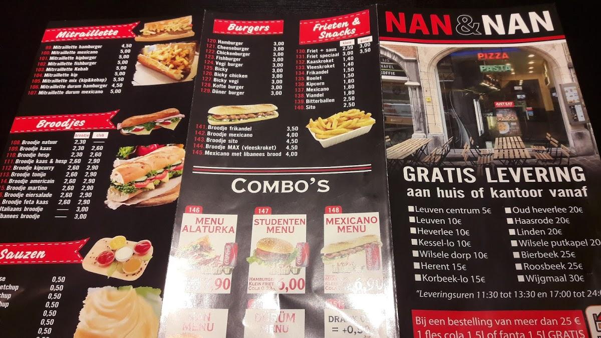 Speisekarte von Nan & Nan, Löwen