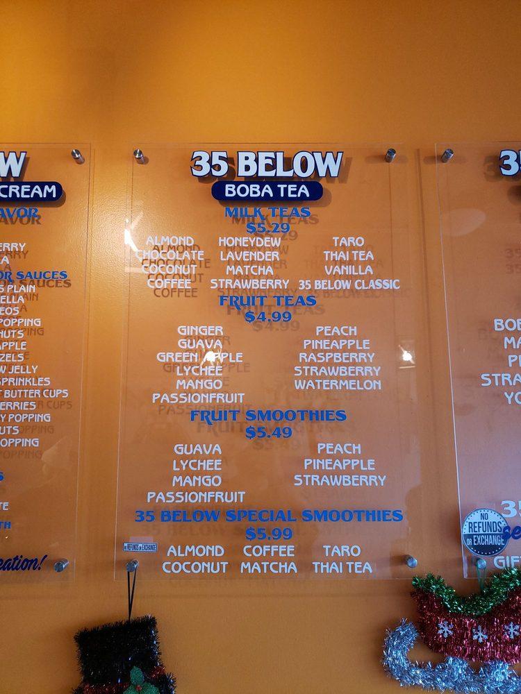 Menu at 35 Below pub & bar, Wesley Chapel