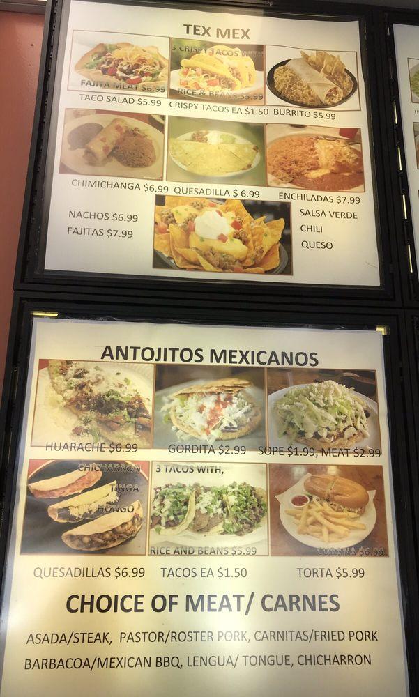 Menu at Don Limon Taqueria restaurant, Euless