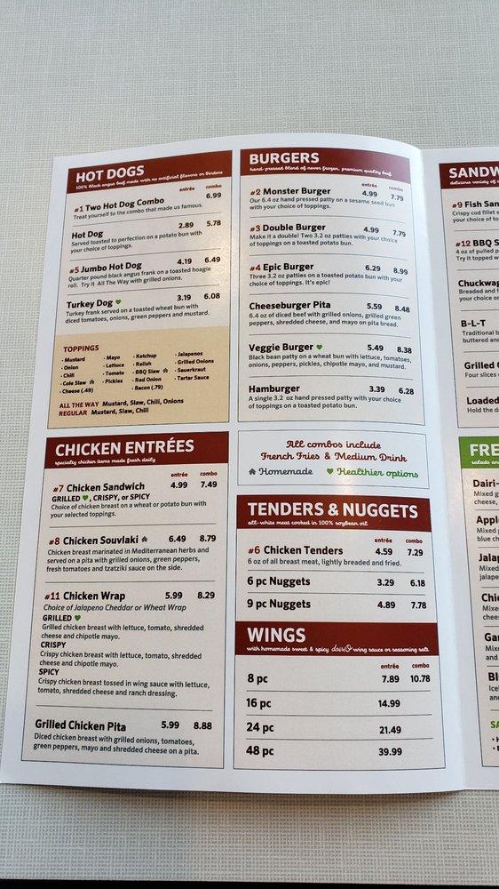 Menu at Dairi-O of Archdale restaurant, Archdale