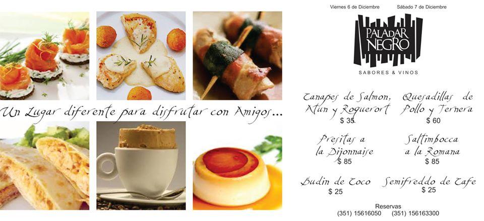 Menu at Paladar Negro Resto restaurant, Argentina