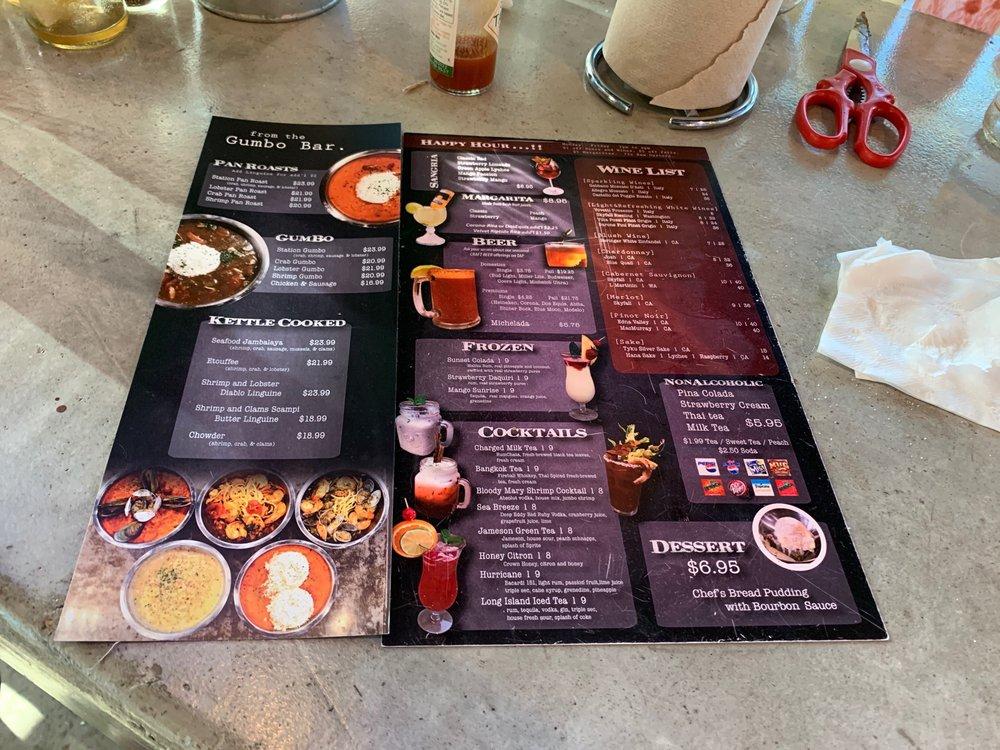 Menu at The Crab Station - Fort Worth Presidio pub & bar, Fort Worth