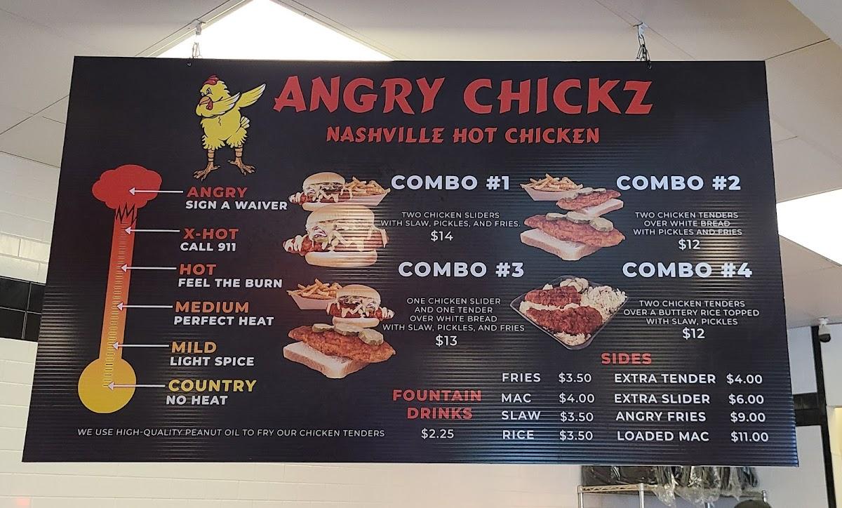 Carta del restaurante Angry Chickz - Citrus Heights, Citrus Heights ...