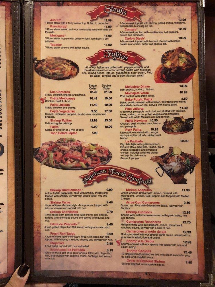 Menu at Las Canteras Méxican Grille restaurant, Superior