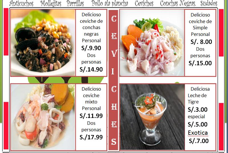Menu at Don Kabe Cocina Peruana restaurant, Cajamarca