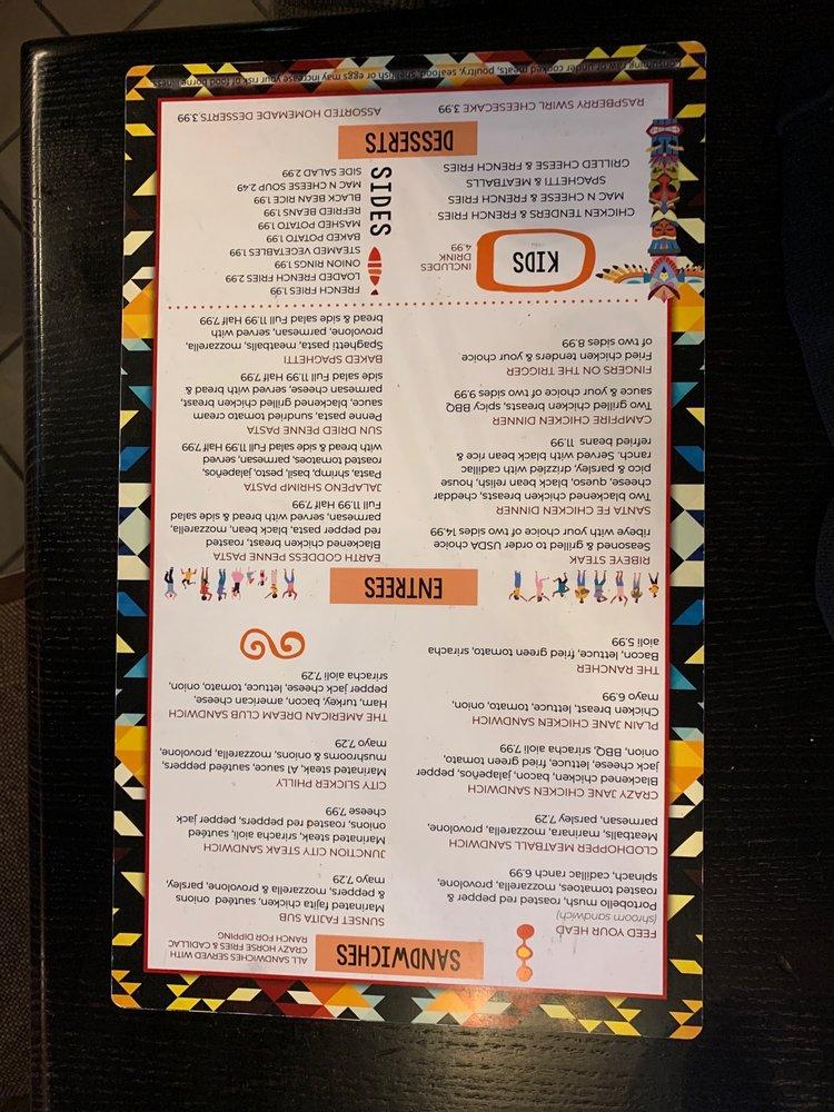 Menu at Calamity J Grill & Bar, Huntington