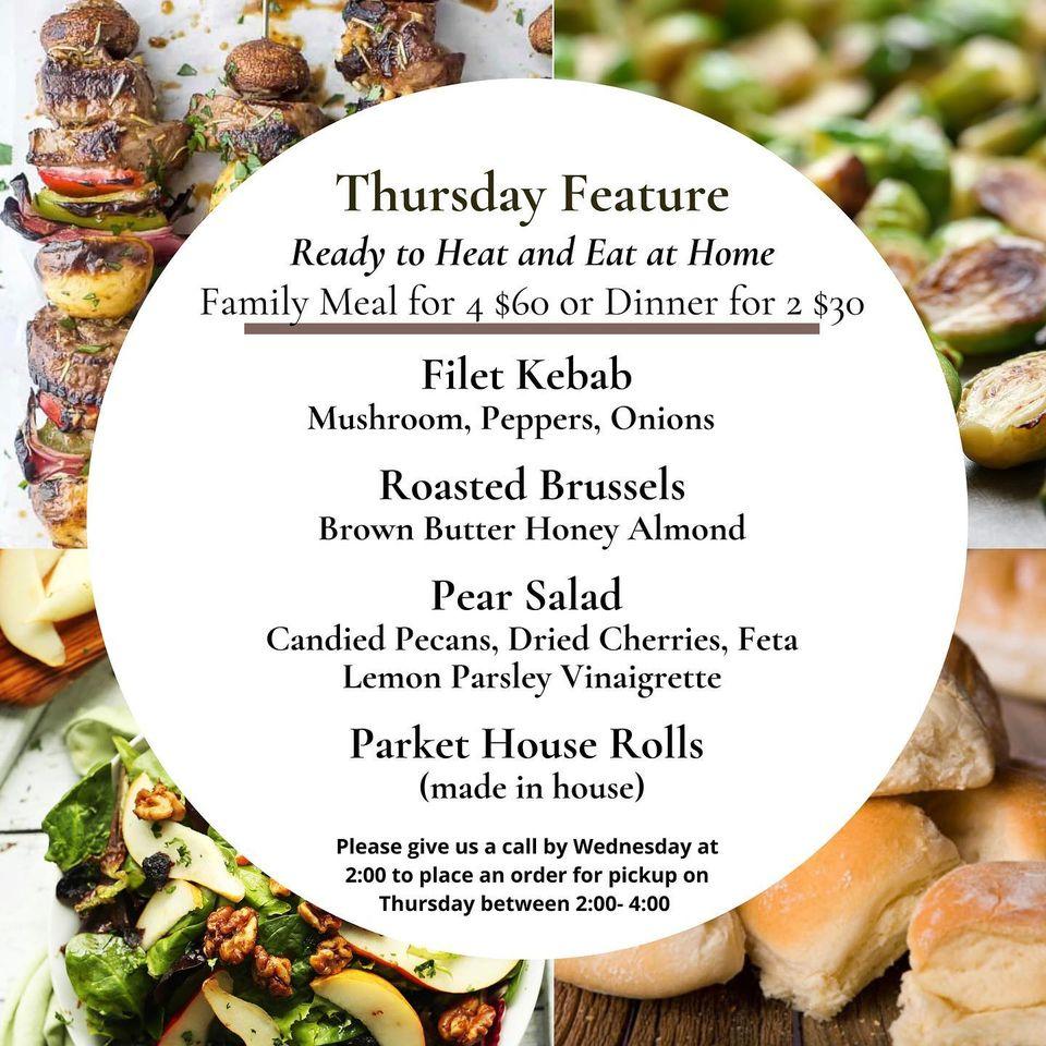 Menu at Michelle's Kitchen & Table restaurant, Burlington