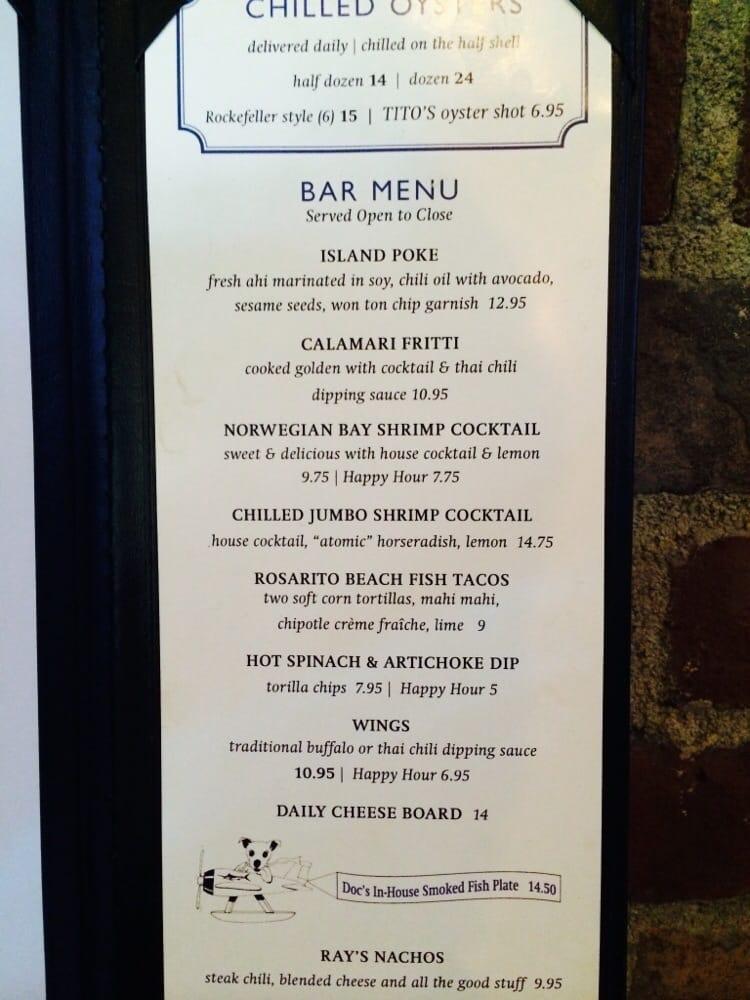 Menu at The Black Marlin pub & bar, Tustin, 560 El Camino Real