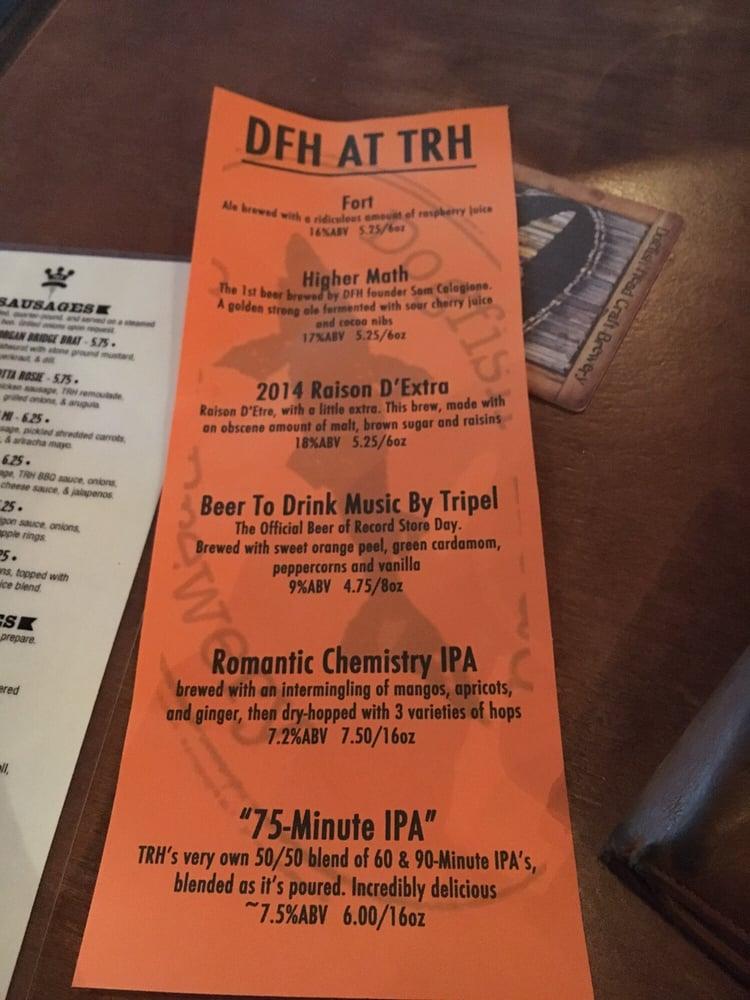 Menu at The Red Hot pub & bar, Tacoma, 6th Ave