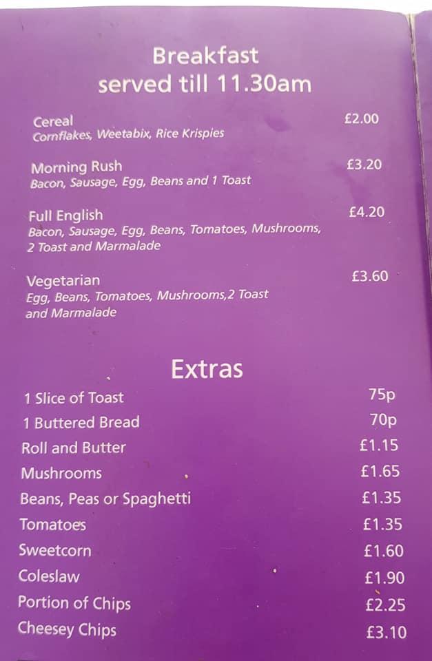 Menu at Three Rivers Café cafe, Truro
