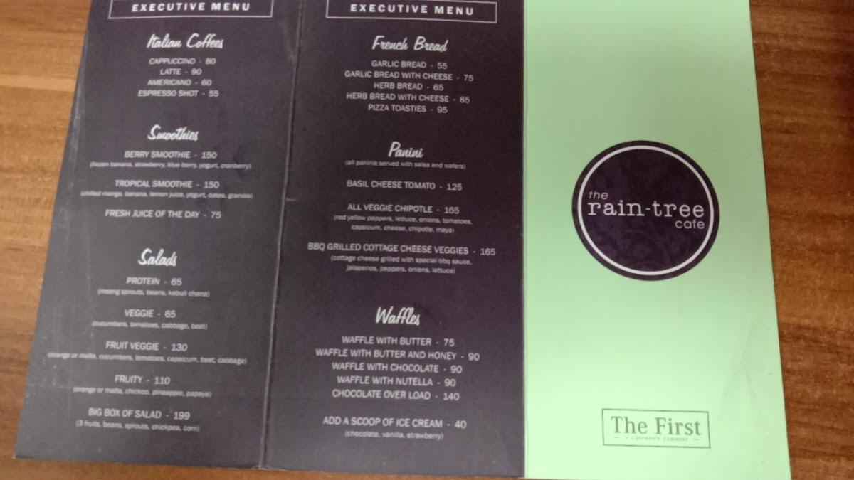 Menu at The Rain-tree Cafe, Ahmedabad