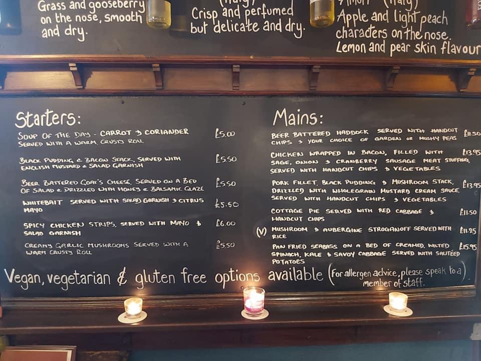 Menu at Church House Sutton pub & bar, Sutton