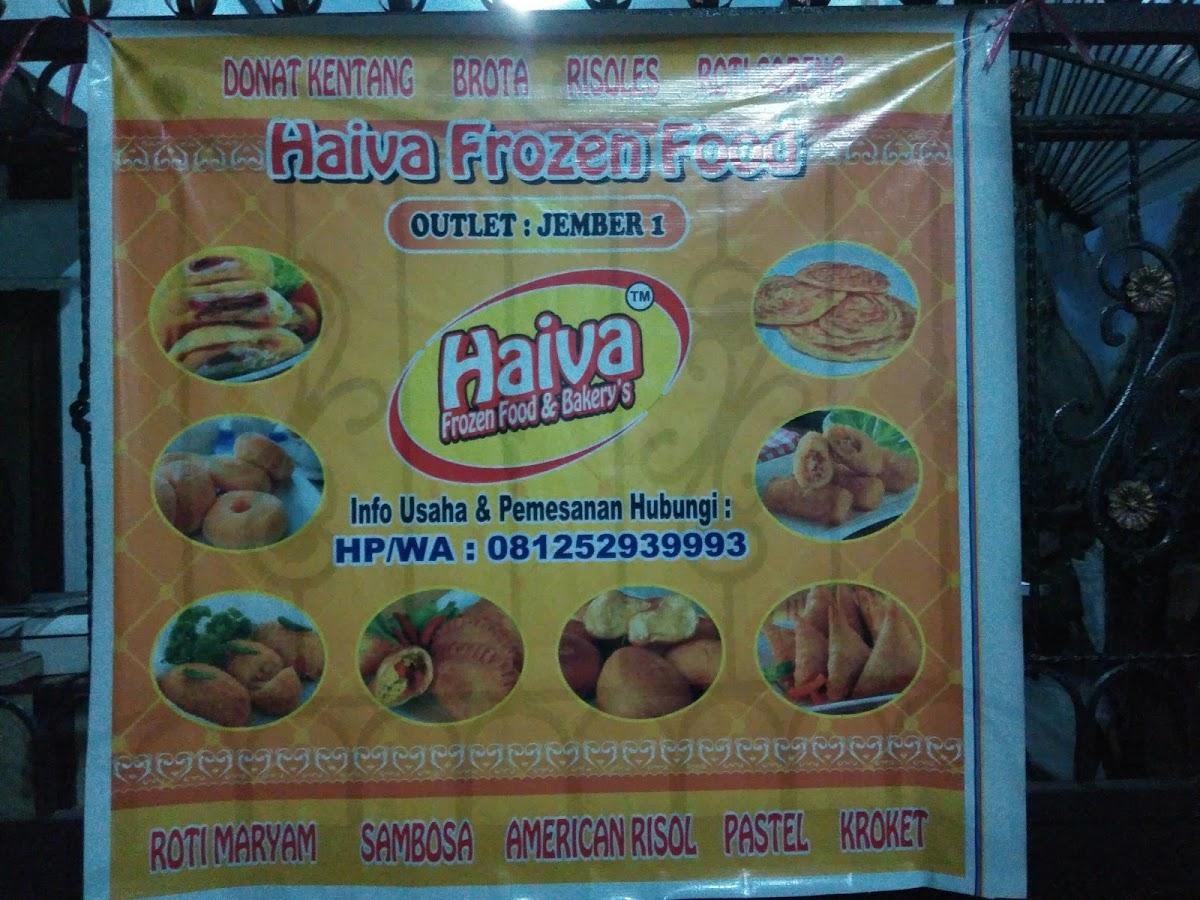 Menu at Haiva Frozzen Foods restaurant, Jember