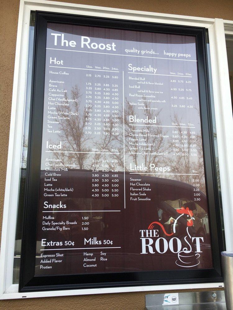 Menu at The Roost pub & bar, Reno