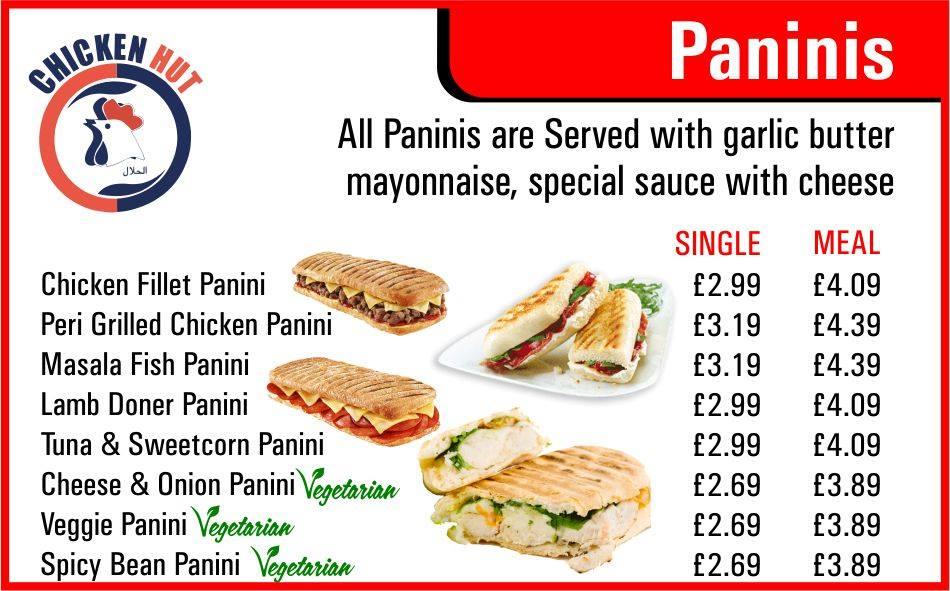 Menu at Derby Bakery, Derby