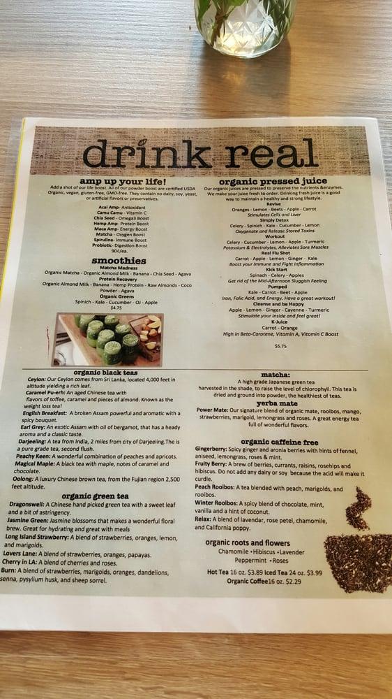 Carta de Eat Real Cafe #2, Santa Clarita, 27530 Newhall Ranch Rd
