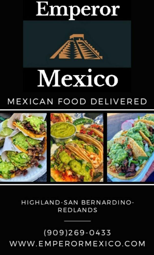 Menu at Emperor Mexico, Highland