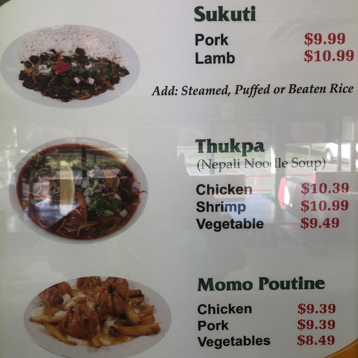 Carta de comida rápida PATHWAY BURGERS & MOMOS, Calgary
