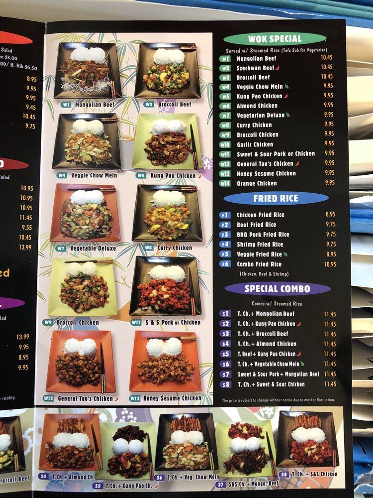 Menu at New Teriyaki & Wok restaurant, Auburn