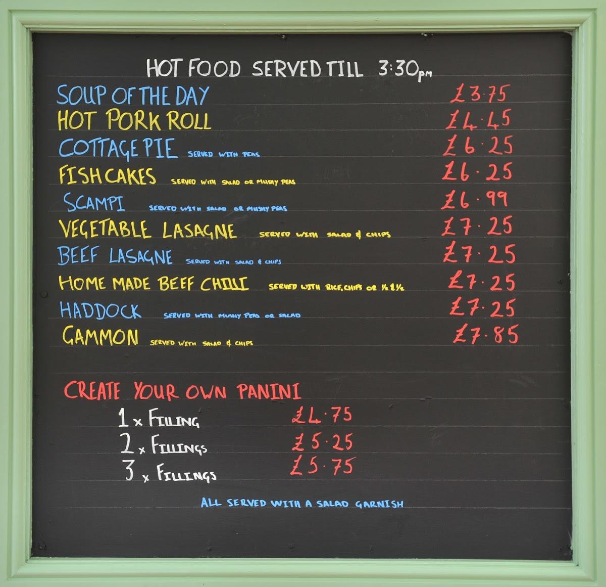 Menu at Peach House Restaurant, Ashby-de-la-Zouch, Malt Cottage