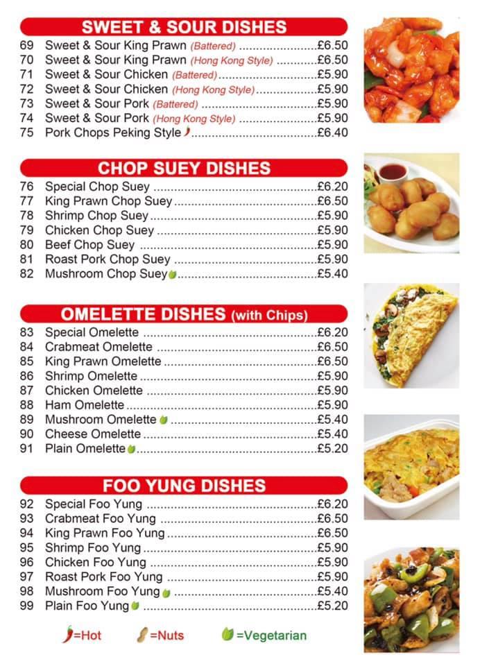 Menu at GOLDEN HOUSE Chinese Restaurant And Takeaway -, Minehead
