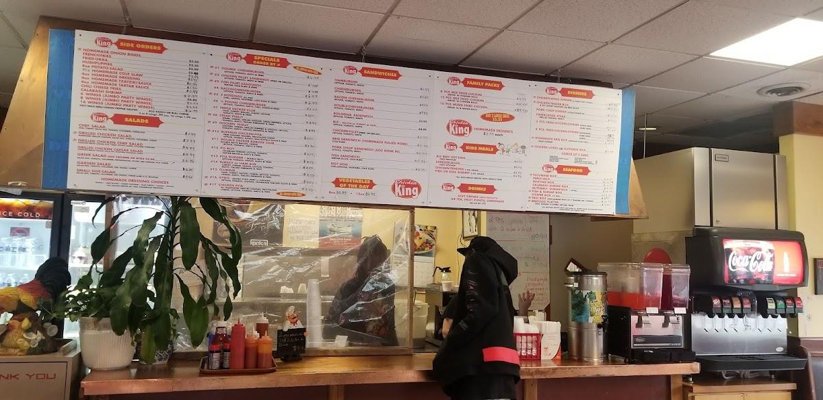Menu at Chicken King fast food, Charlotte, W Sugar Creek Rd A