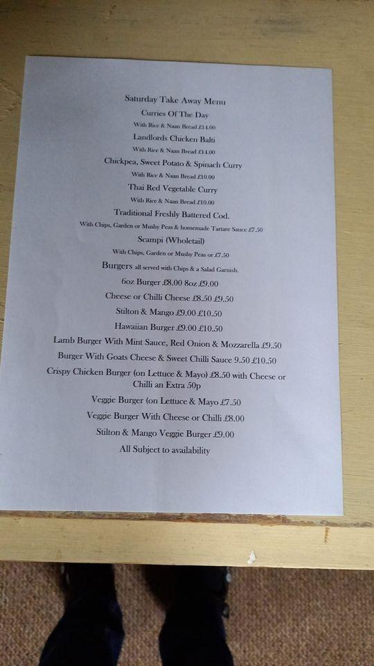 Menu at Kings Head pub & bar, Kingsdown, Upper Street
