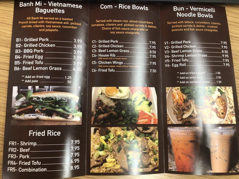 Menu at Banh Mi N More Vietnamese Eatery restaurant, Houston
