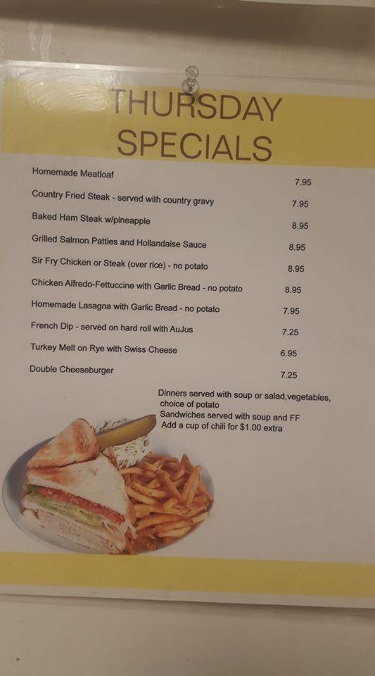 Menu at Crossroads Family Restaurant, Attica