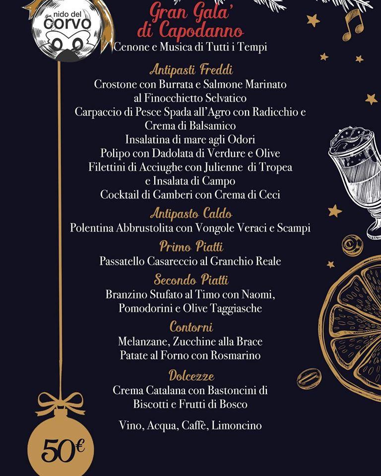 Menu da Nido del Corvo, Ristorante Vista Panoramica, Sassocorvaro