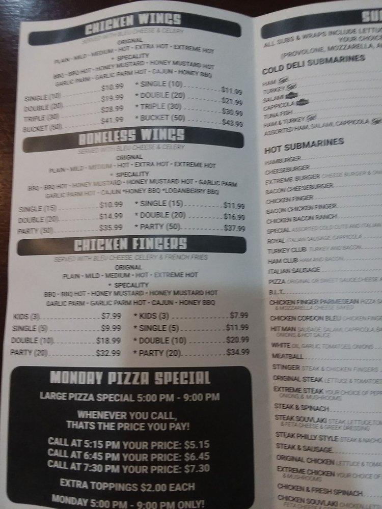 Menu at Extreme pizza buffalo ny pizzeria, Buffalo