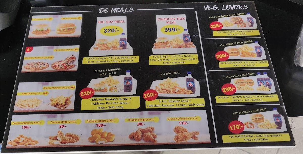 Menu at DBW De Burger World, Mumbai, POONAM RESIDENCY