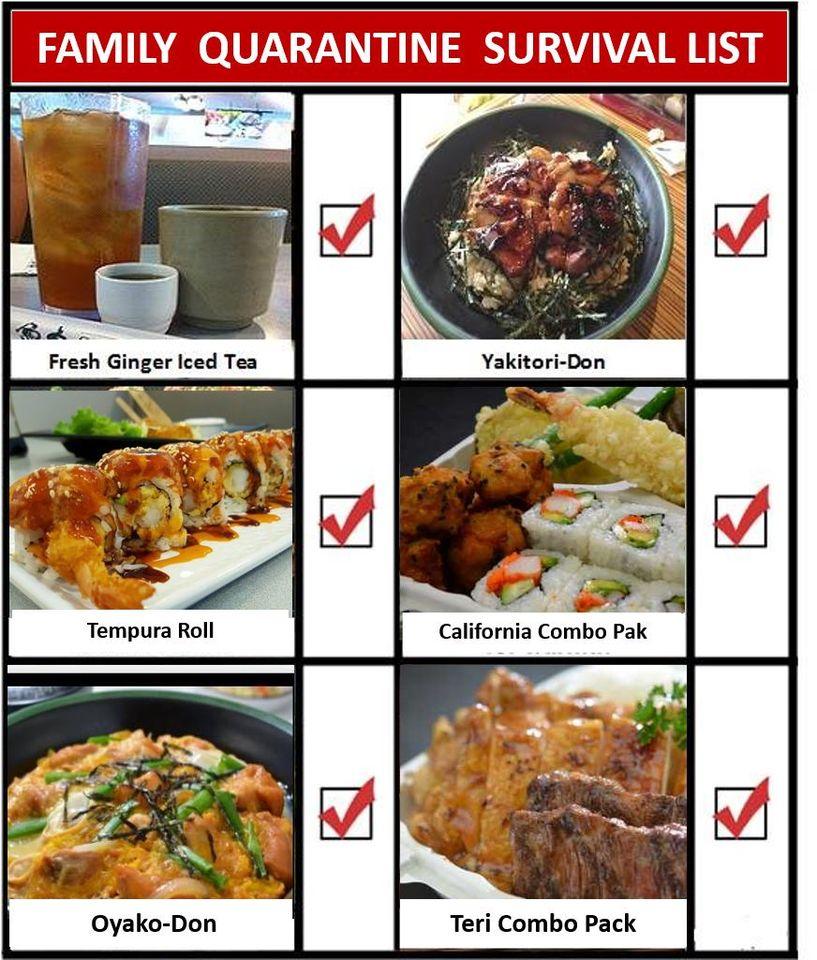 Menu at Gyotaku Japanese Restaurant, Honolulu, Kalanianaʻole Hwy