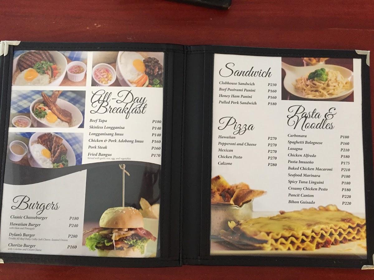 Menu at Casa De Celo restaurant, Imus