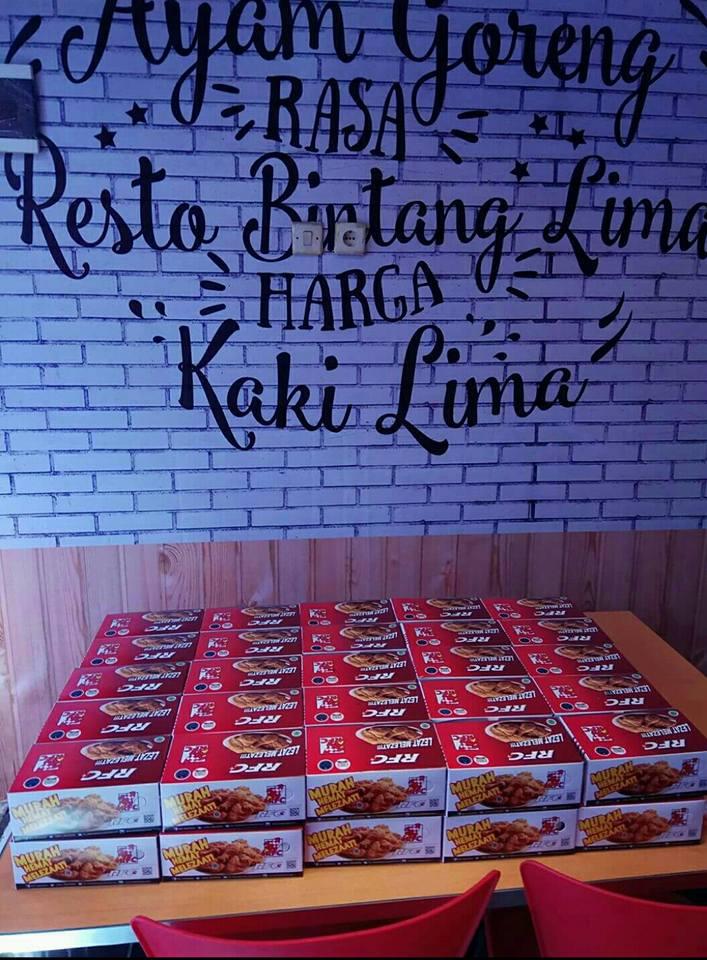 Menu at RFC Palangkaraya restaurant, Palangkaraya