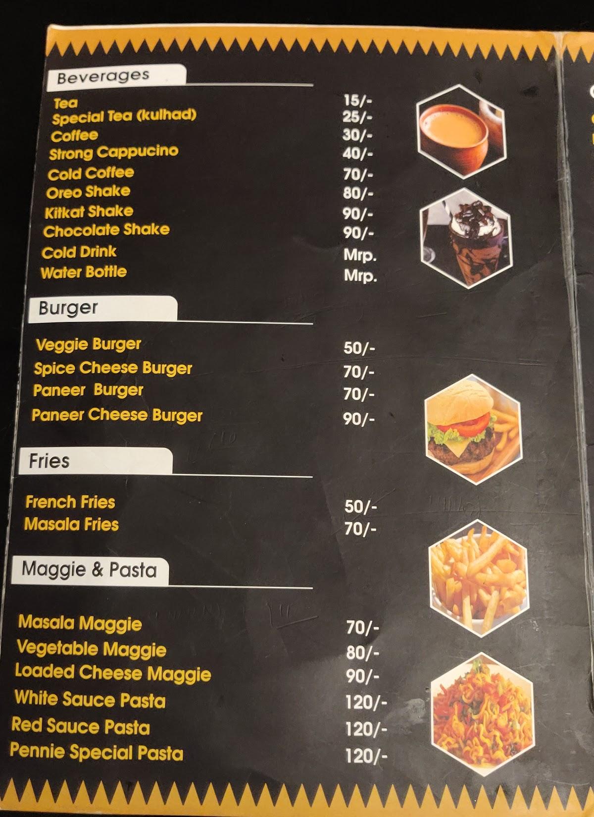Menu at THE HUT CAFE AND RESTAURANT, Ghaziabad