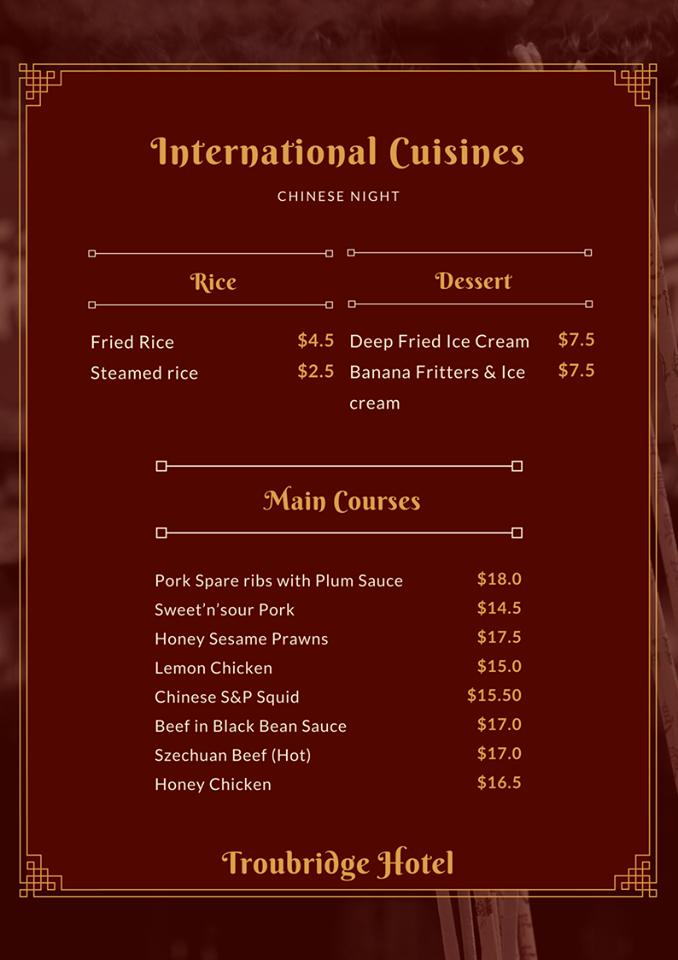 Menu at Troubridge Hotel Motel pub & bar, Edithburgh