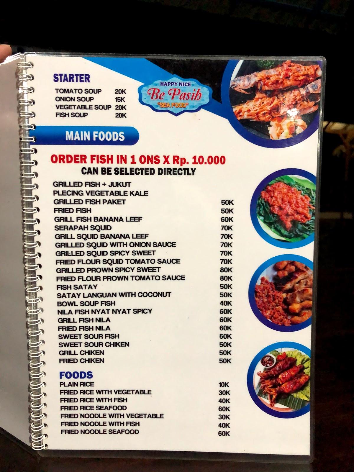 Menu at Happy Nice restaurant, Buleleng